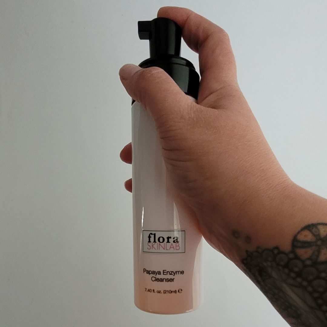 Foaming Papaya Face Cleanser – Flora Skinlab