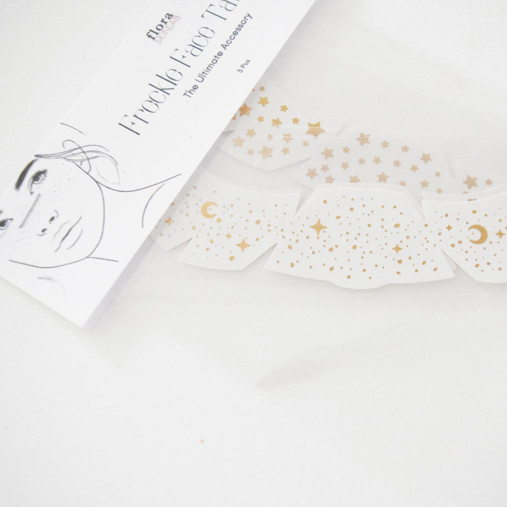 Gold Freckle Temporary Face Tattoo – Flora Skinlab
